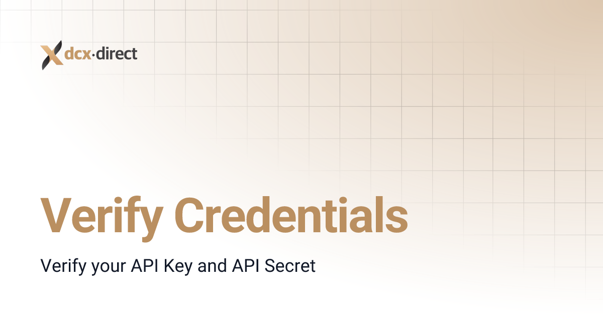 Verify Credentials | DCX Direct